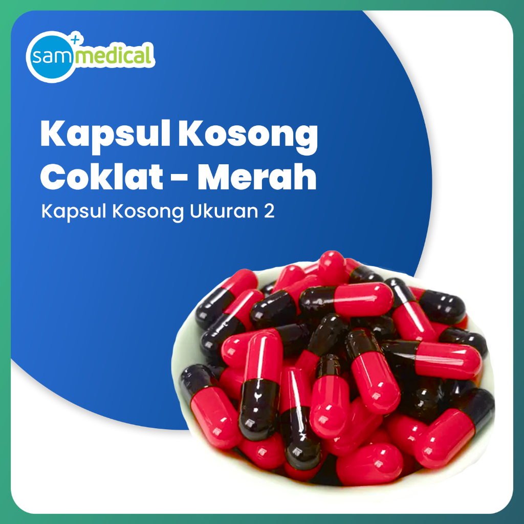 Jual Kapsul Kosong Coklat Merah No 2 (200mg) / Cangkang Kapsul Kosong ...