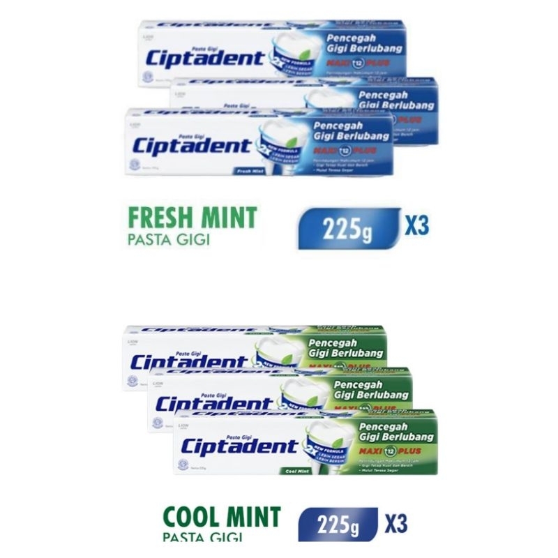 Jual Paket ciptadent 225 gr isi 3 pcs | Shopee Indonesia