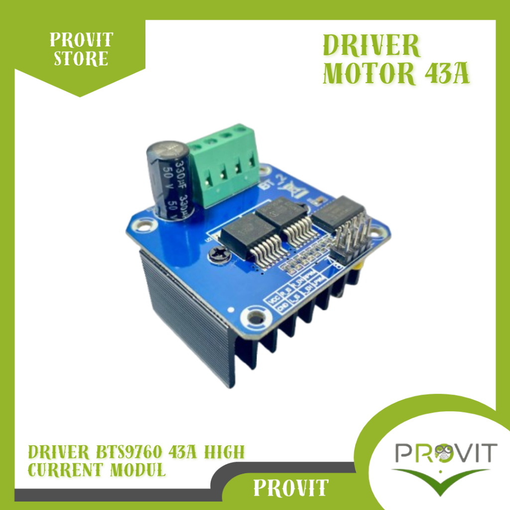 Jual MOTOR DRIVER BTS7960 BTS7960B 43A HIGH CURRENT MODUL | Shopee ...