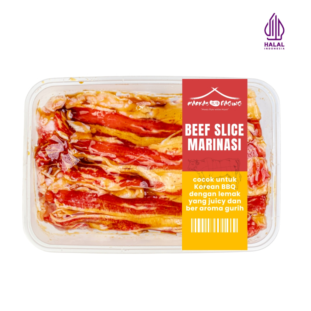 Jual MARINASI Beef Slice Daging Sapi Marinasi Frozen HALAL ...