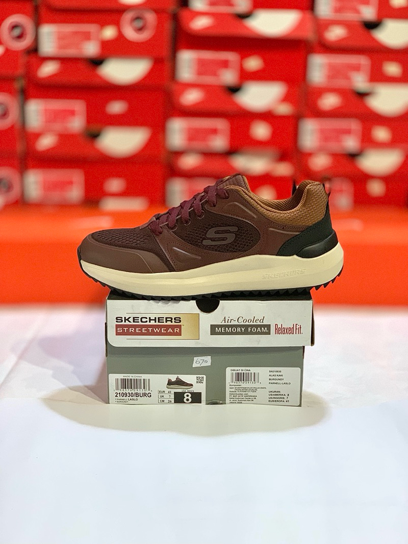 Jual SKECHERS PARNELL LASLO 210930/BURG ORIGINAL 100% RESMI PT MAP ...