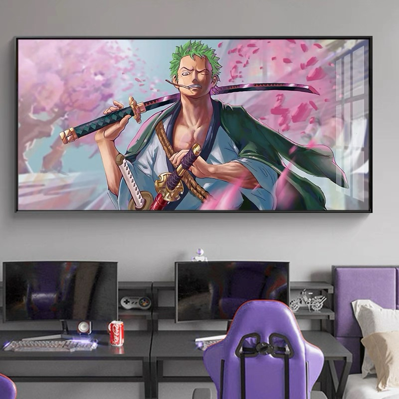 Jual Lukisan Porcelain Painting Daimond 5D Model One Piece Luffy Zoro ...