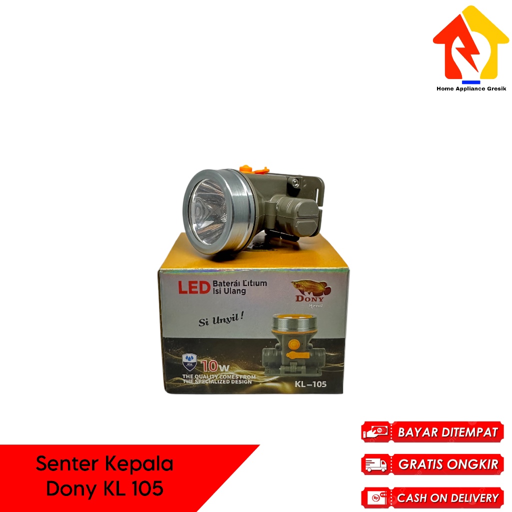 Jual Senter Kepala Dony KL 105 / Dony Senter Kepala KL105 (10 Watt ...