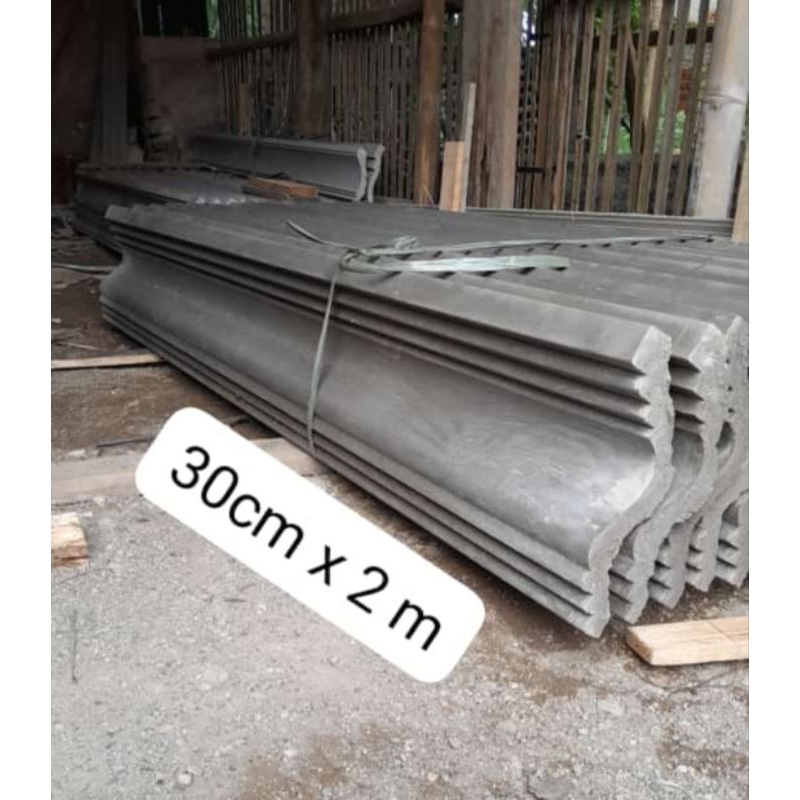Jual Lis beton profil lisplang profil panjang 2 meter x Lebar 30cm ...