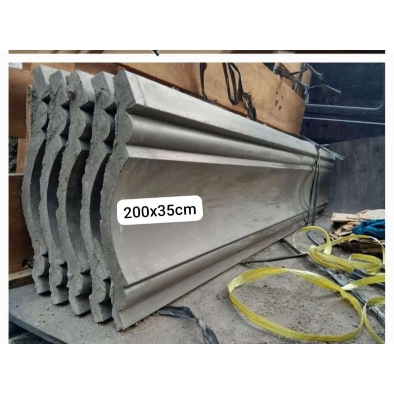 Jual Lis beton profil lisplang profil panjang 2 meter x Lebar 35cm ...
