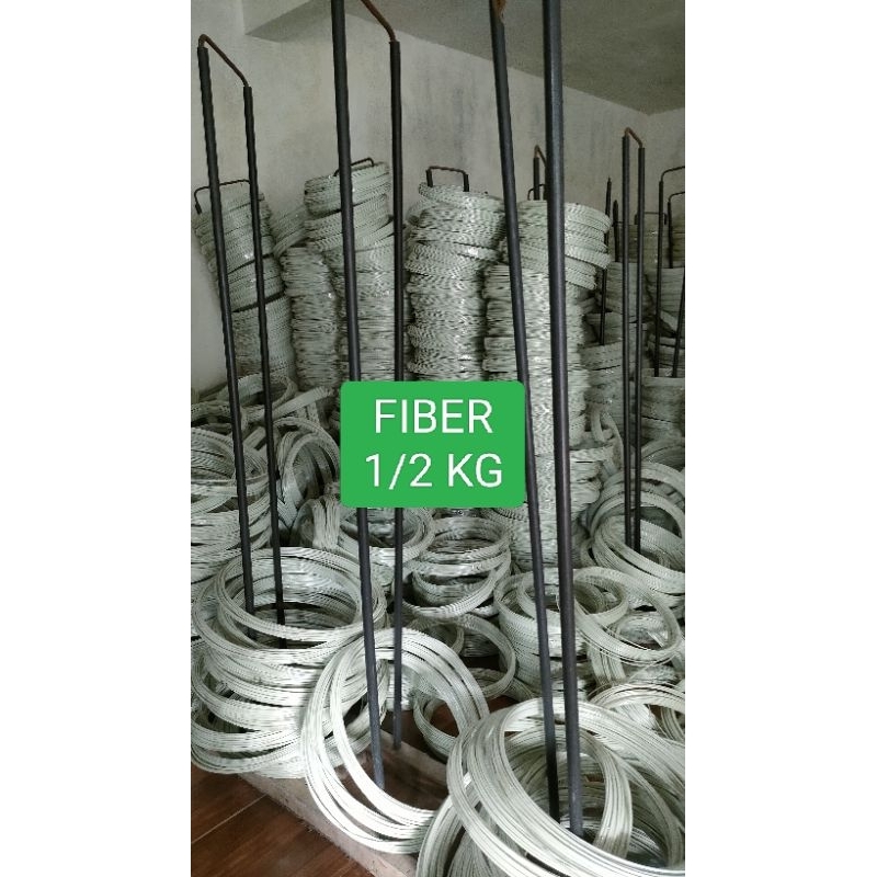 Jual JERUJI FIBER SANGKAR BURUNG DAN LAYANGAN 1/2KG PUTIH SUSU 0,5MM 0,8MM 1MM 1,2MM 1,5MM 1,8MM ...