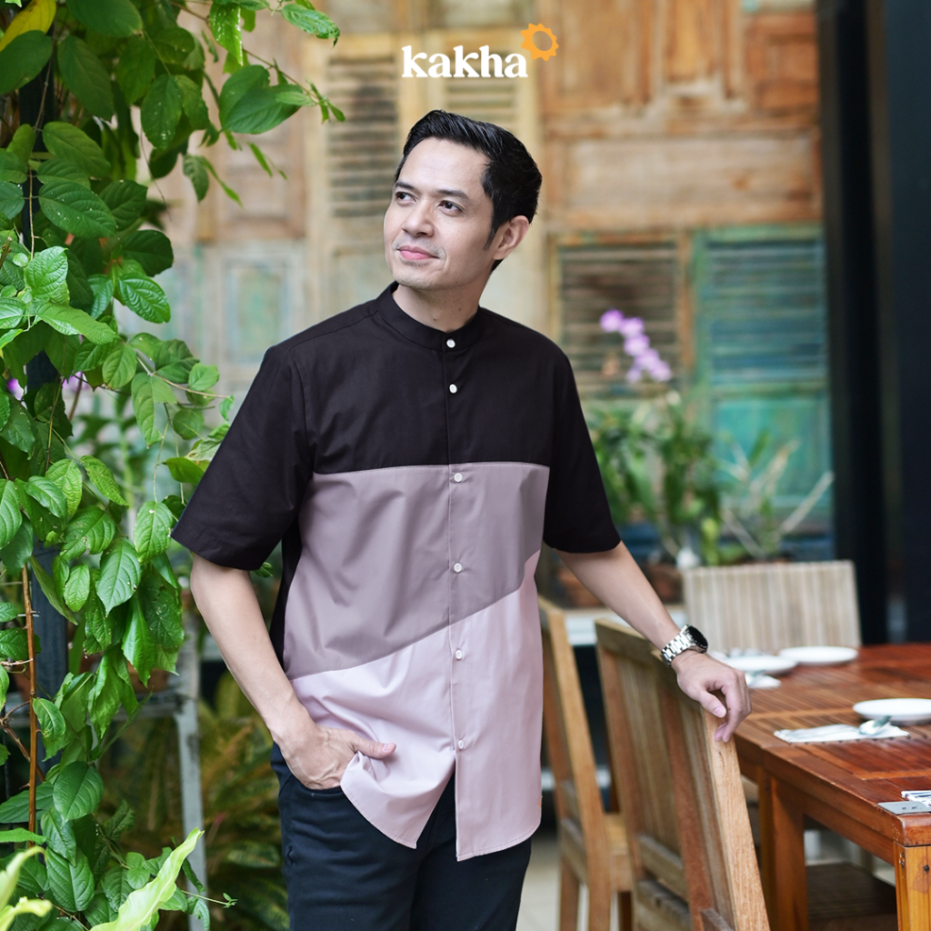 Jual Kakha x Dude Harlino - Ammar Series (Black) / Kemeja Koko Pria ...