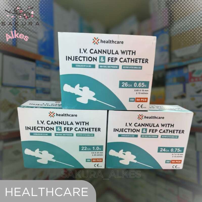 Jual Abocath With Injection IV Catheter Port plus 22g 24g 26g ...