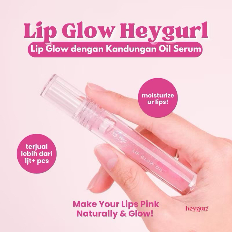Jual HEY GURL Lip Glow Oil | Lip Oil Vitamin Serum | Shopee Indonesia