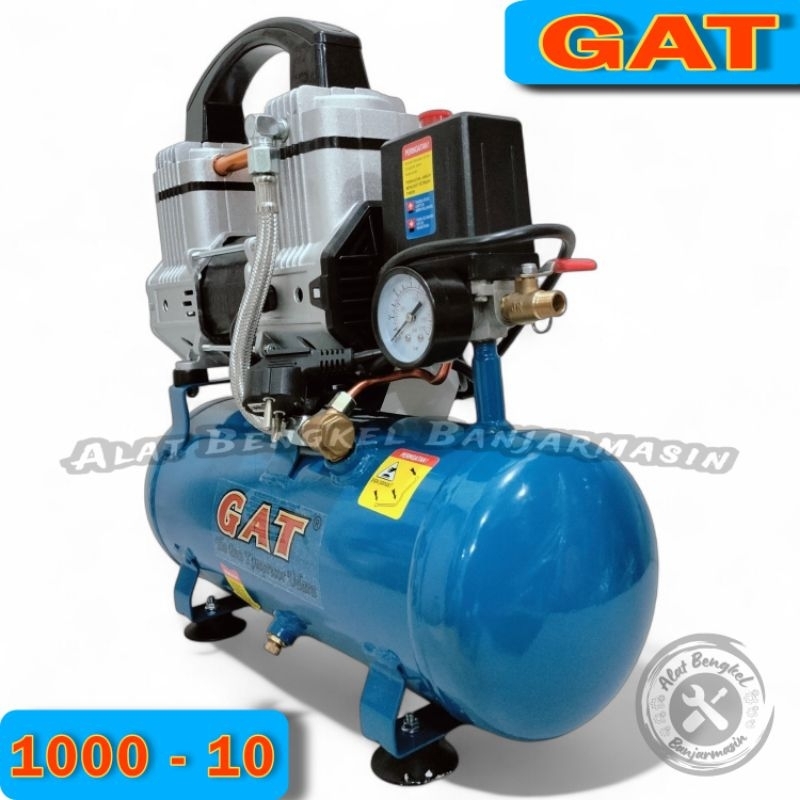 Jual COMPRESSOR "GAT" 1000-10 TANPA OLI (SLINT) ||MESIN LISTRIK ...