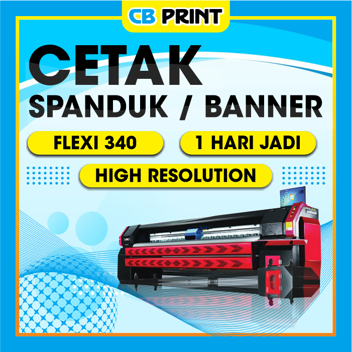 Jual Cetak Spanduk / Banner / Baliho Murah Bahan Flexi 340 gsm High Resolution | Shopee Indonesia