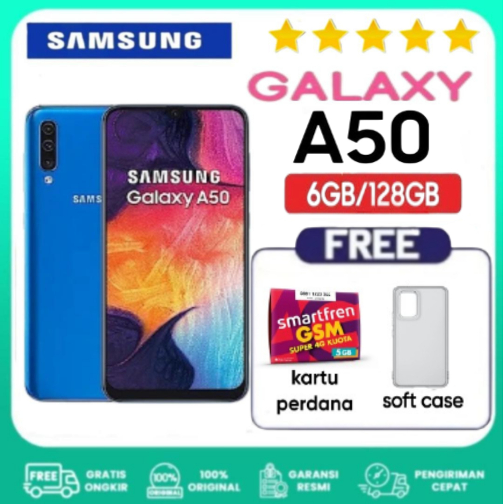 Jual SAMSUNG GALAXY A50 RAM 6/128GB GARANSI | Shopee Indonesia