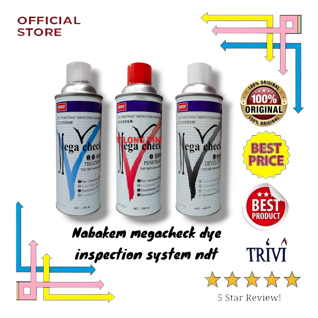 Jual Nabakem Mega check dye inspection system ndt nabakem test ...