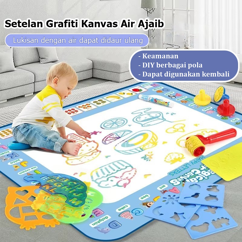 Jual Mainan Anak 100 cm x 80 cm Magical Water Canvas Kanvas Air Anak ...