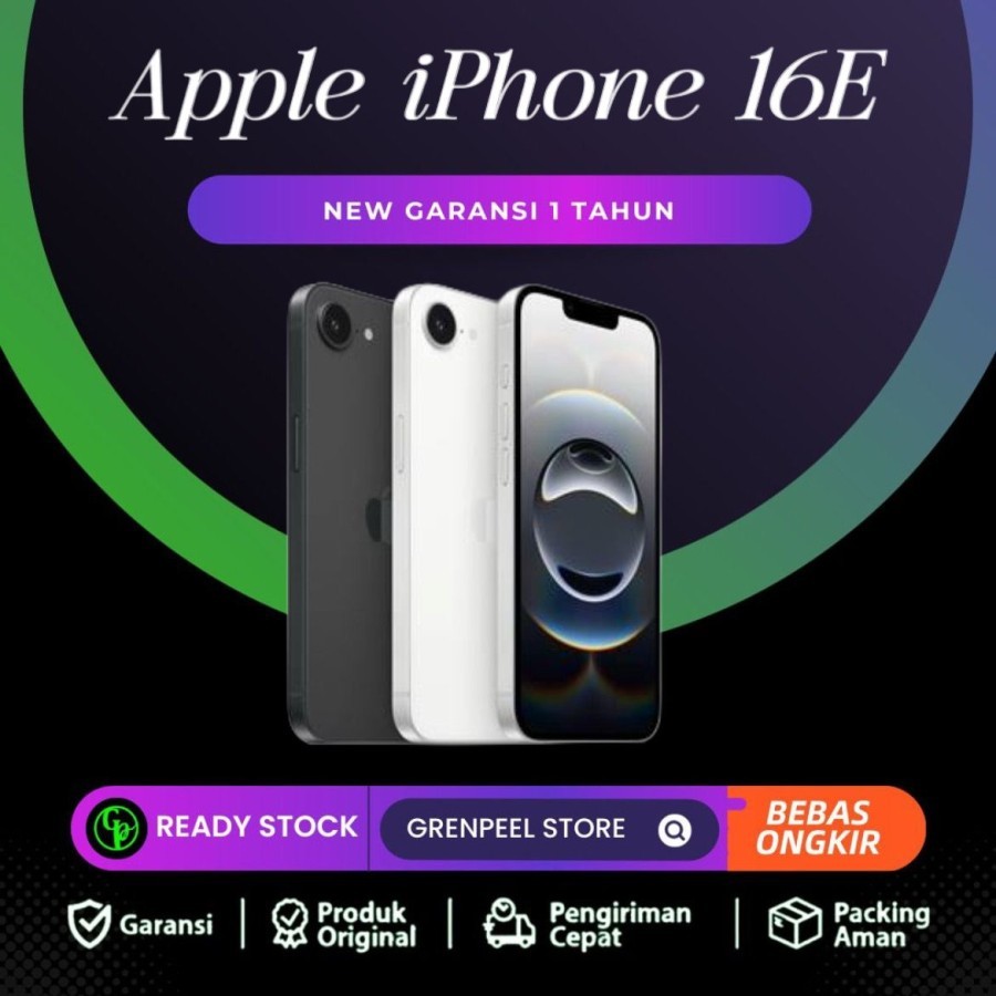 Jual iPhone 16e 5G 512GB 256GB 128GB 16 E - A18 Bionic Chip Garansi Resmi Indonesia | Shopee ...