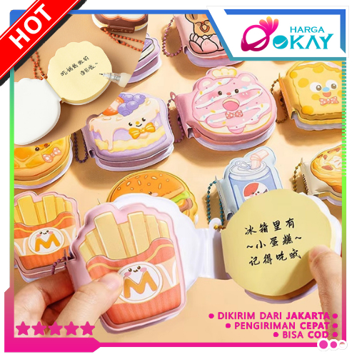Jual HO Sticky Note Karakter Lucu 80 Lembar Mini Sticky Notes Dengan ...