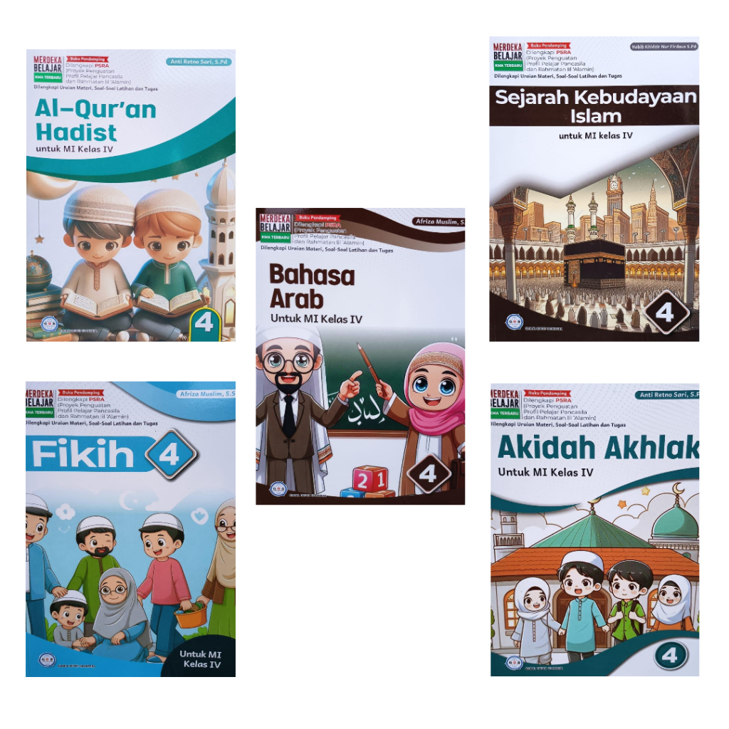 Jual Buku PENDAMPING Kelas 4 MI Fikih Bahasa Arab Akidah Akhlak SKI AL Quran Hadis Kurikulum ...