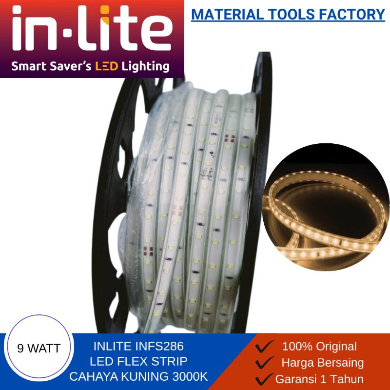 Jual Inlite LED Strip 10 Watt INFS286 Kuning Harga Per Meter | Shopee ...