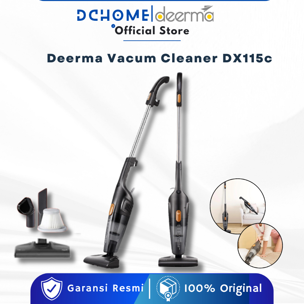 Jual DEERMA DX115c Vacuum Cleaner Handheld 2in1 Silent Household Mesin ...