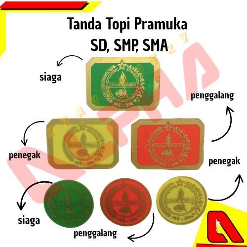 Jual PIN BARET PRAMUKA TOPI TATOP TOPI PRAMUKA TANDA PANGKAT PRAMUKA ...