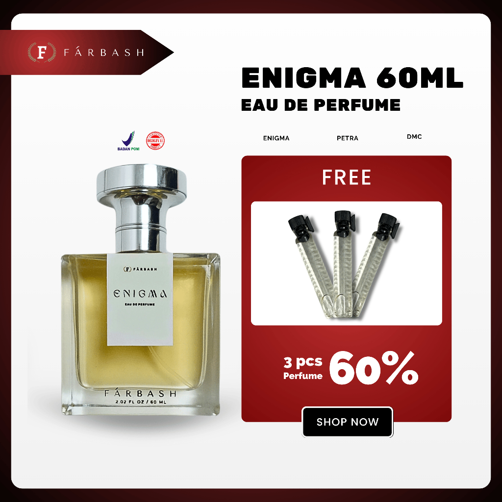Jual Farbash Parfum Official [ FREE 3 pcs Parfum] ENIGMA 60 ML | Shopee ...