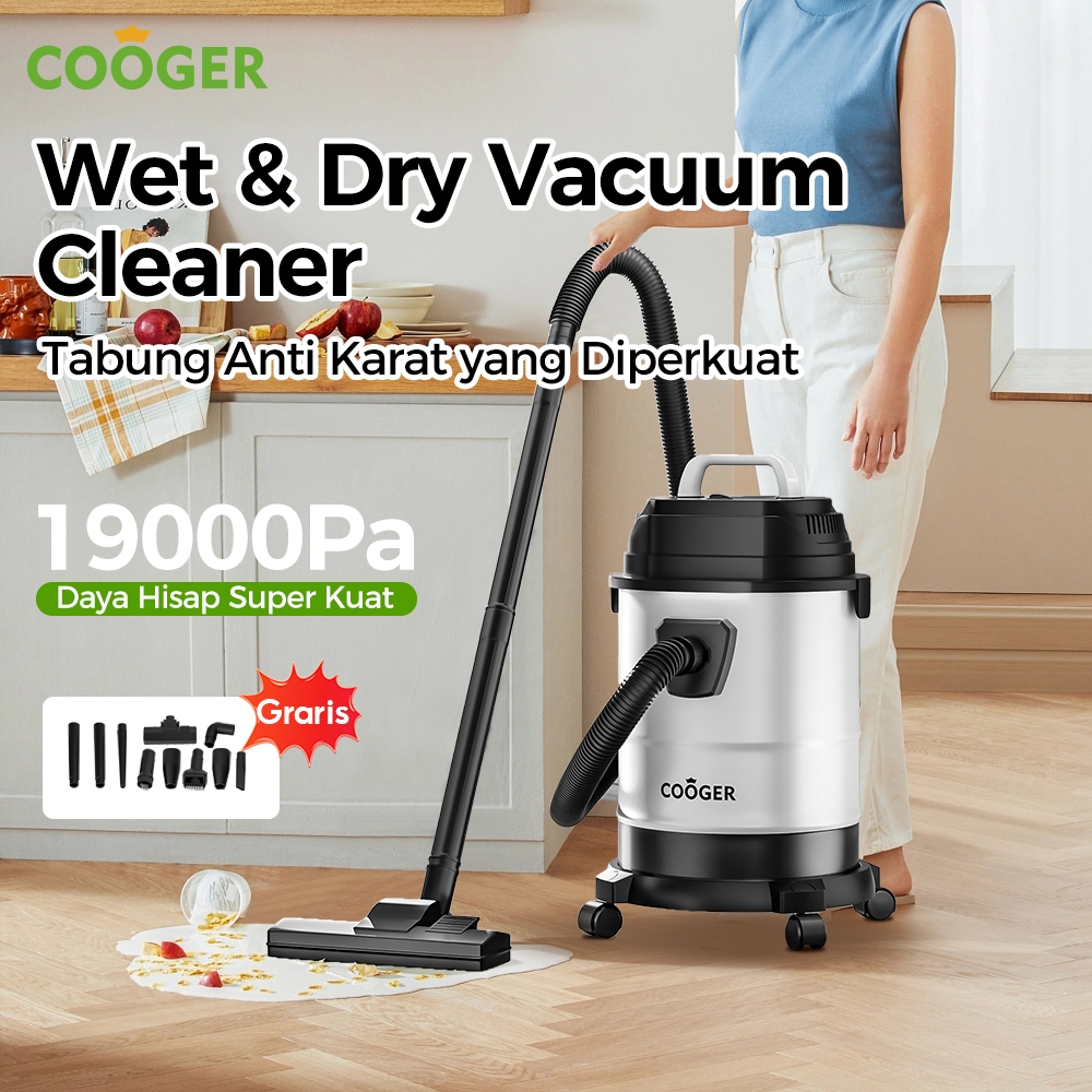 Jual COOGER Vacuum Cleaner Wet And Dry 19000Pa 550W – Penyedot Debu ...