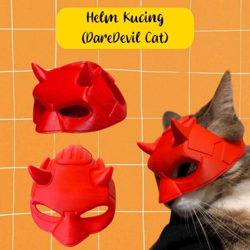 Jual Helm/Topeng Lucu Untuk Kucing Edisi Superhero (DAREDEVIL) | Shopee ...