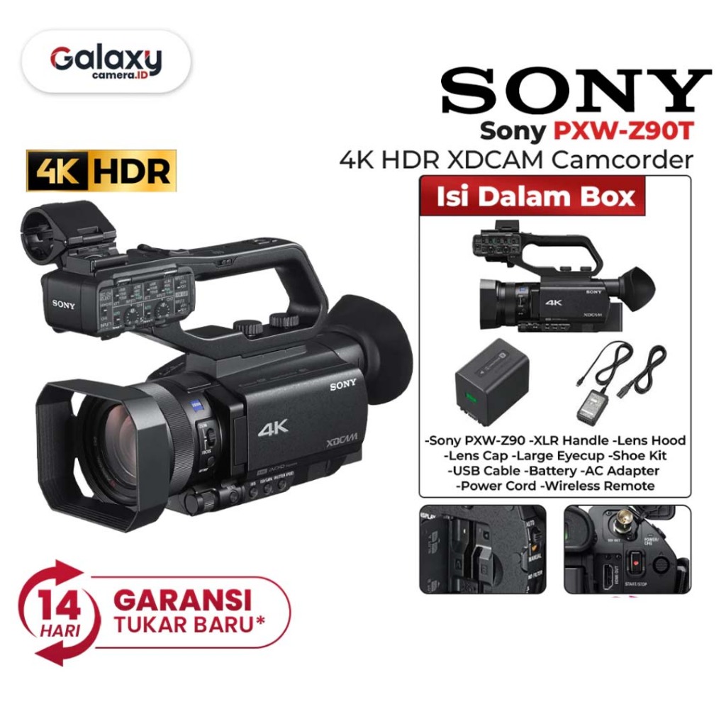 Jual Sony PXW Z90T Sony Z90 4K HDR XDCAM Camcorder Sony Z90 T Garansi Resmi | Shopee Indonesia