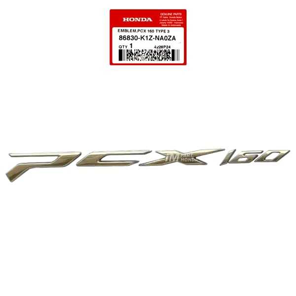 Jual 86830-K1Z-NA0ZA EMBLEM PCX160 GOLD logo tulisan pcx160 roadsyn ...