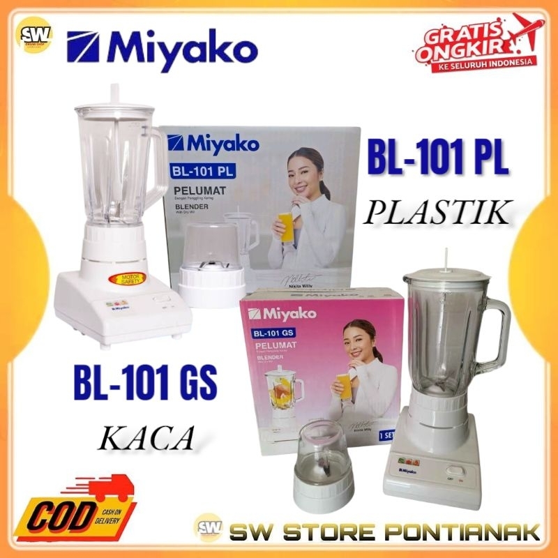 Jual BLENDER MIYAKO BL 101 GS & BL 101 PL 2IN1 / BELENDER MIYAKO ...