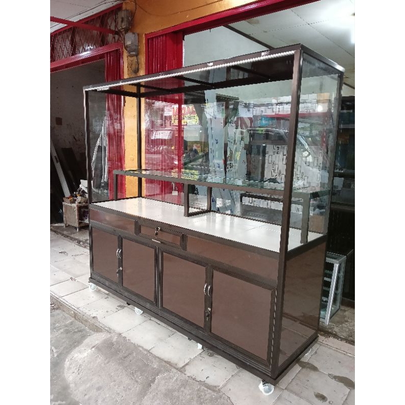 Jual Etalase Rumah Makan Padang Warna Coklat - FREE Onkir Khusus ...