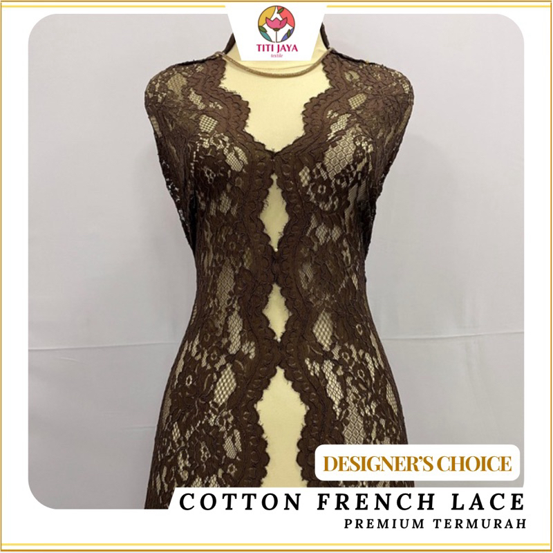 Jual (LANGGANAN DESAINER KEBAYA) Kain KEBAYA FRENCH LACE COTTON ...