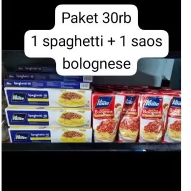 Jual paket spaghetti+saos | Shopee Indonesia