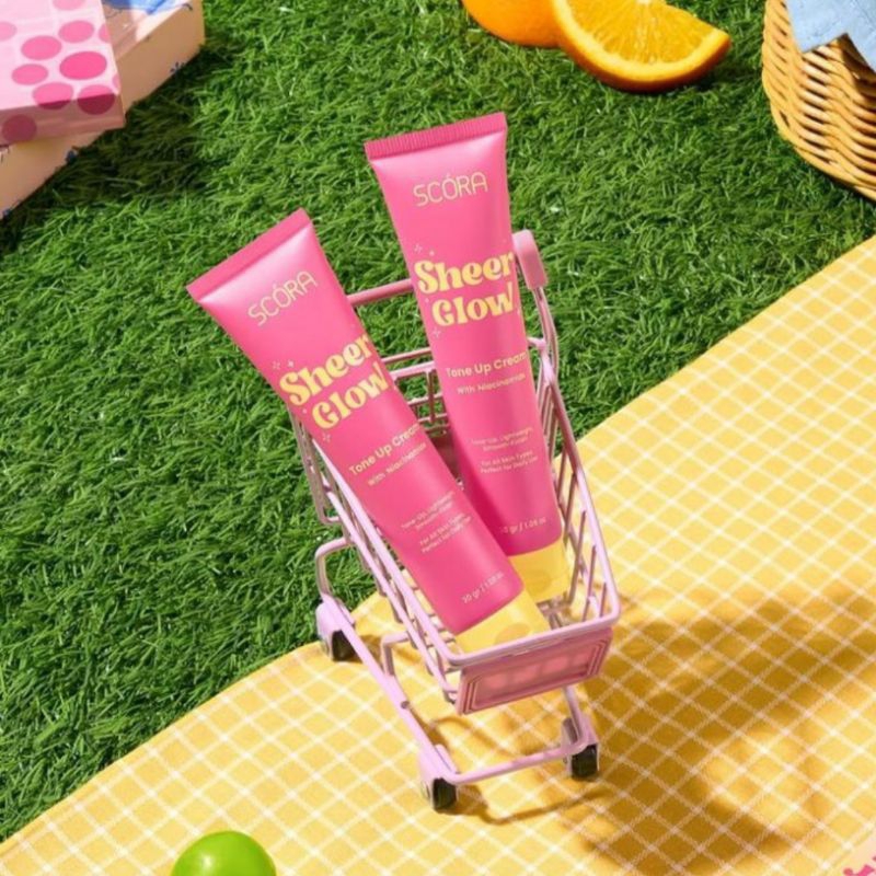 Jual [READY] SCORA Sheer Glow Tone Up Cream 30gr | Shopee Indonesia