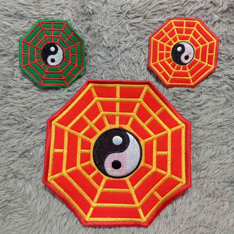Jual Patch bordir ba kua dai chi (READY size 20cm) /bendera tao/badge ...