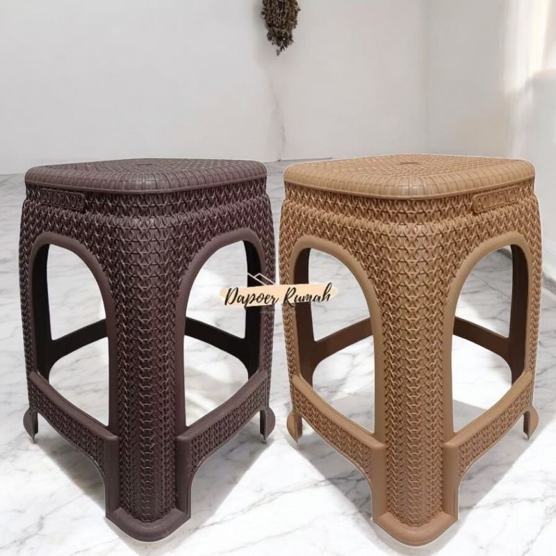 Jual [10 PCS]Kursi Bakso Rotan Plastik / Bangku Rotan Plastik PREMIUM ...