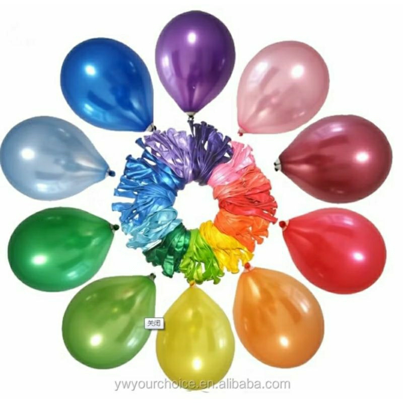 Jual BALON LATEX METALIC 12 INCH/ BALON METALIC SATUAN | Shopee Indonesia