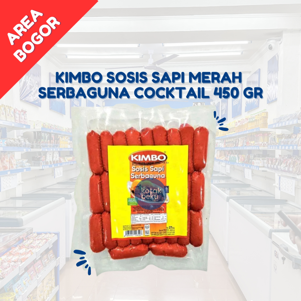 Jual KIMBO SOSIS SAPI MERAH SERBAGUNA COCKTAIL 450 GR | Shopee Indonesia