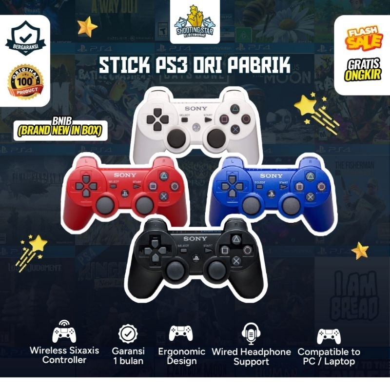 Jual STICK PS3 ORIGINAL PABRIK STICK PLAYSTATION 3 WIRELESS OP ...