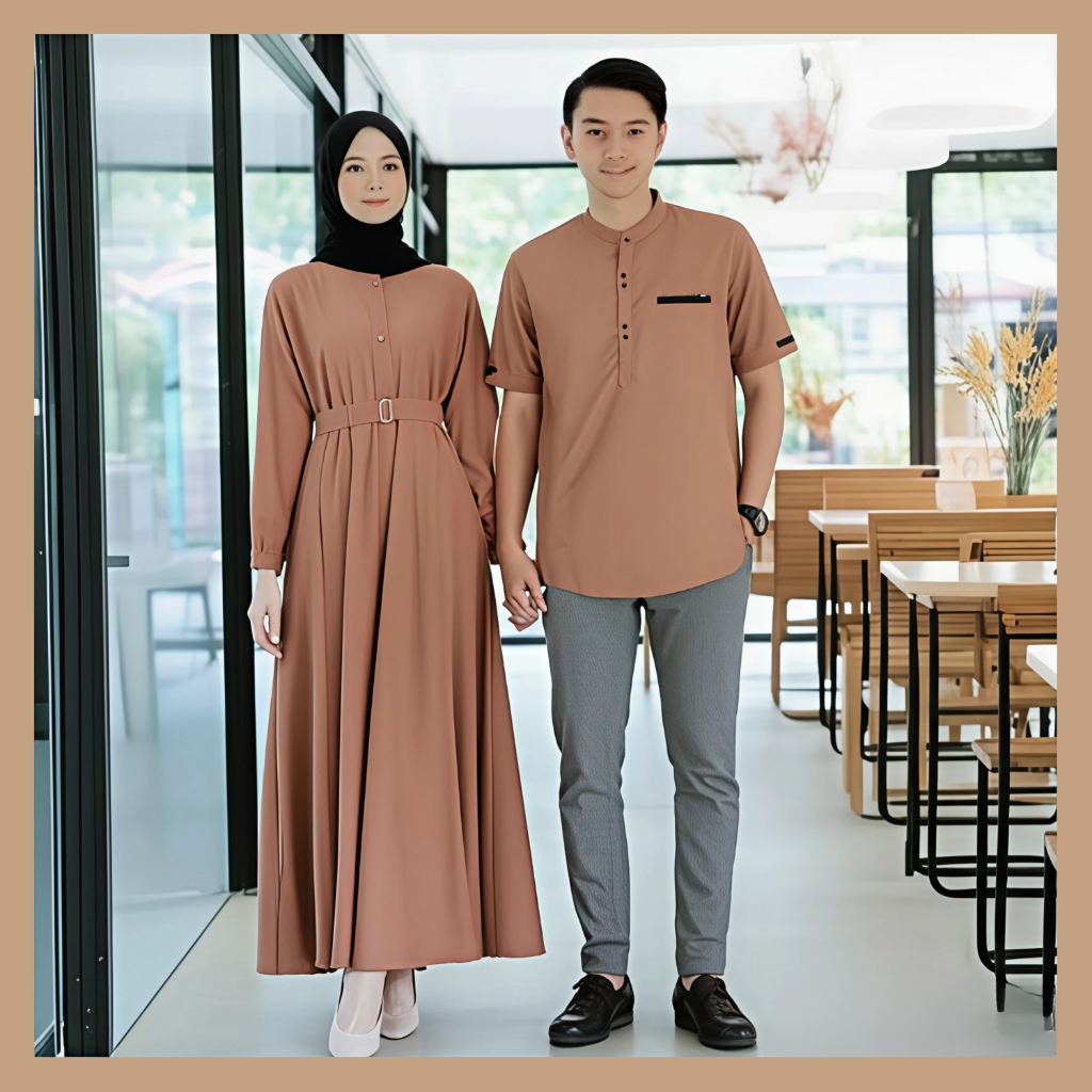Jual GAMIS COUPLE PASANGAN SUAMI ISTRI IDAMAN WARNA COKSU TERBARU BY ...