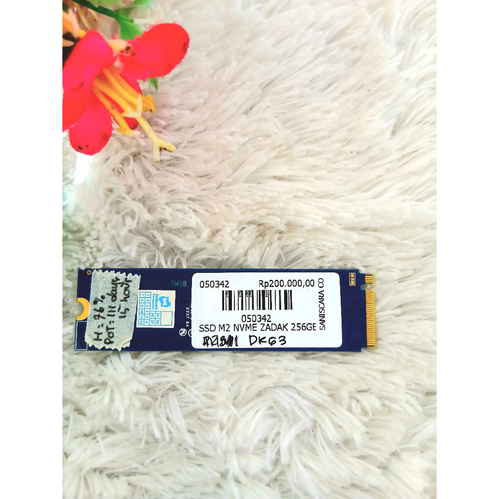 Jual SSD NVME merk Zadak Kapasitas 256GB Normal Siap Pakai | Shopee ...