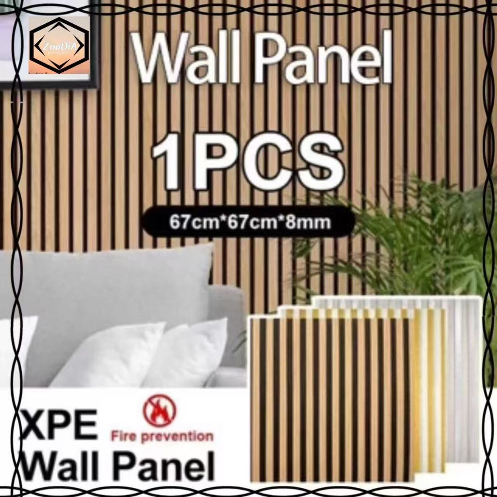Jual 67x67cm Light luxury style PVC grille decorative wall panel ...