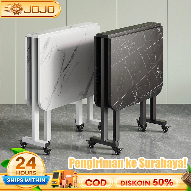 Jual Meja Makan Lipat Roda 120cm Meja Makan Meja Jualan Lipat Portable Folding Table Meja Makan ...