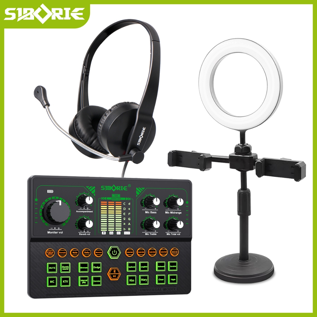 Jual Siborie Paket Lengkap F996 Soundcard+H2 headphone+Lampu Full Set ...