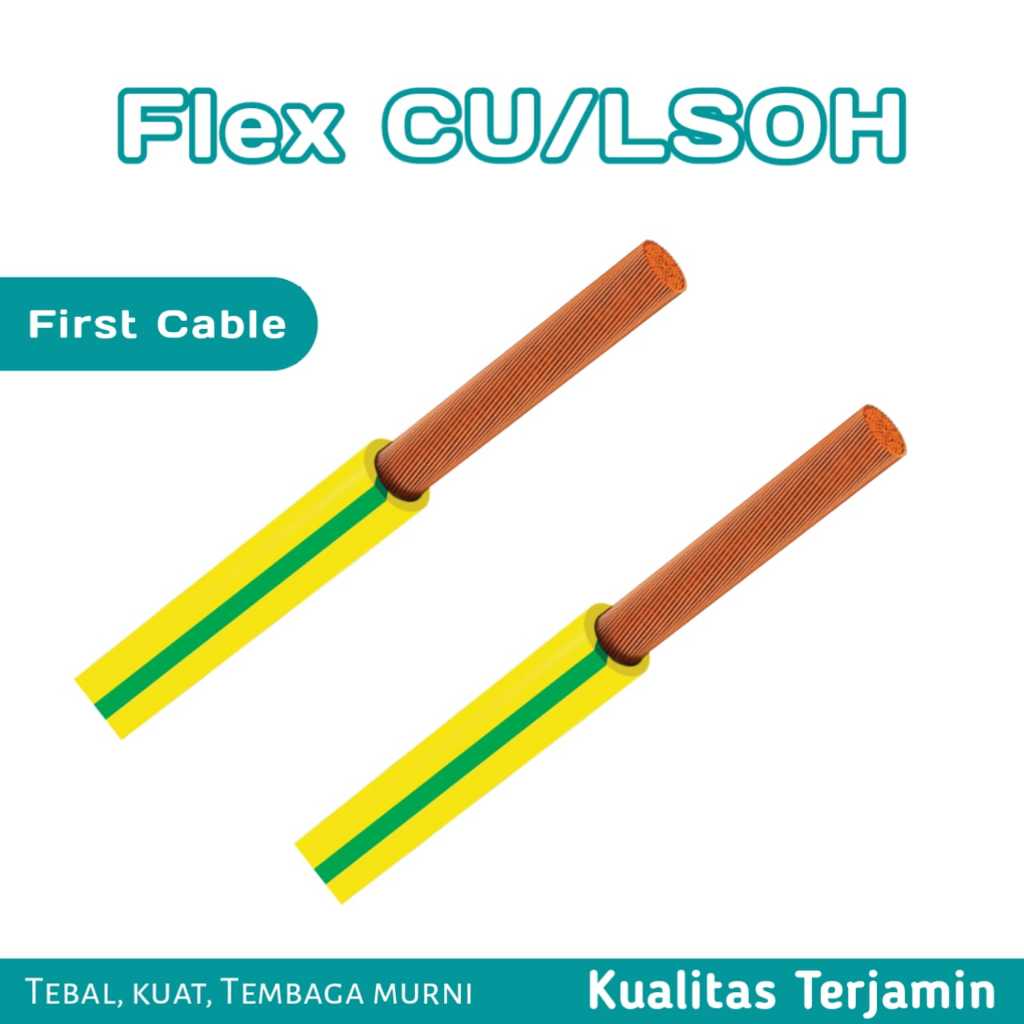 Jual Kabel Flex CU/LSOH 1x25 mm2 600/1000V brand FIRST CABLE (harga per ...