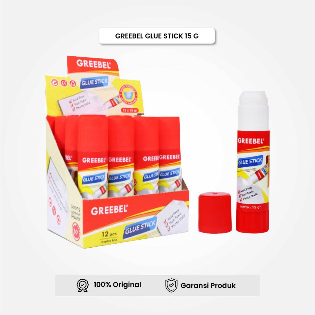 Jual GREEBEL Glue Stick / Lem Putar 15 Gram Gs-1915 (PCS) Lem Kertas ...
