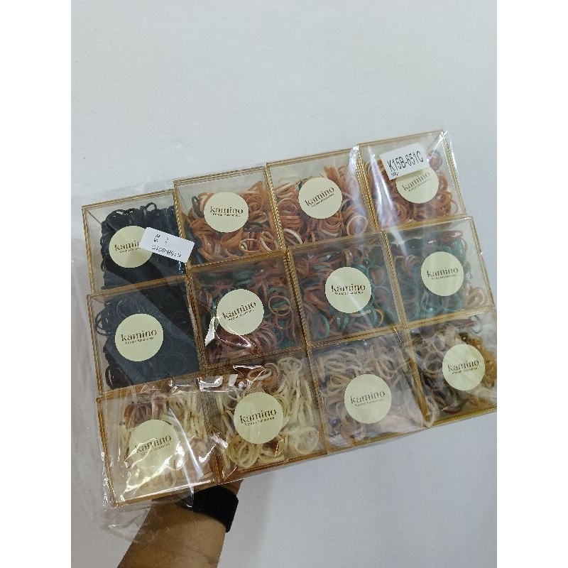 Jual (isi 12kotak) Karet Kamino Jepang Box Kotak Warna Campur N26 ...