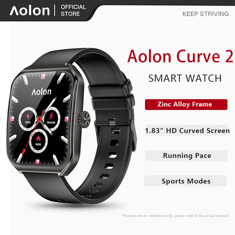Jual Aolon Curve 2 Smartwatch Original Alloy Metal Running Pace ...