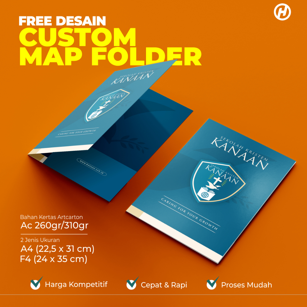 Jual CETAK MAP FOLDER / HOLDER CUSTOM DESAIN FREE DESAIN F4/A4 | Shopee Indonesia