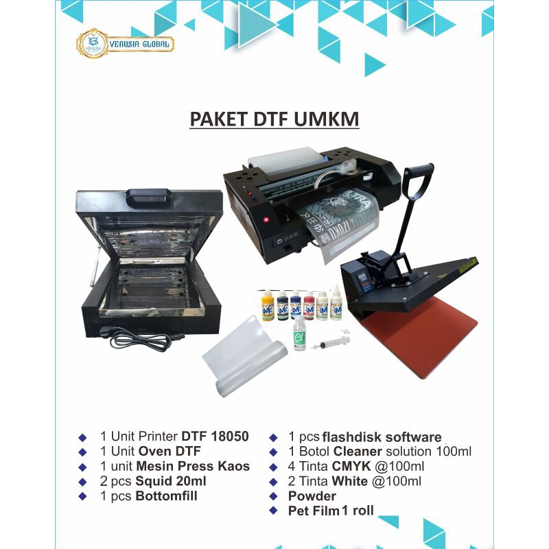 Jual Printer DTF A3 Sablon New L18050 XP600 | Paket Usaha Sablon DTF Roll to Roll | Shopee Indonesia